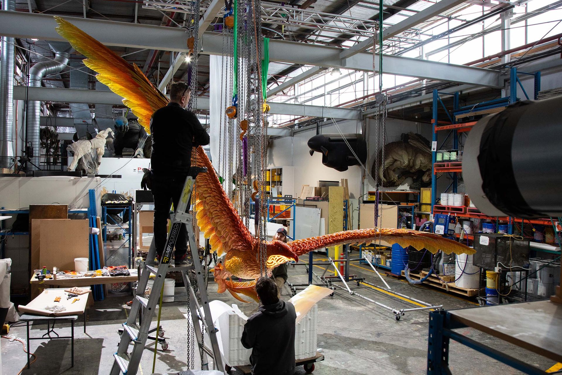 Manu Muramura at Wellington Airport