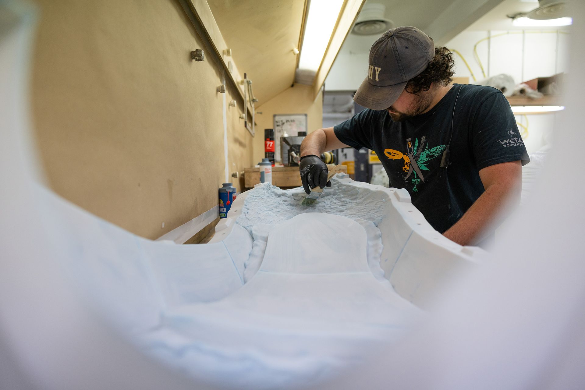 Manu Muramura at Wellington Airport