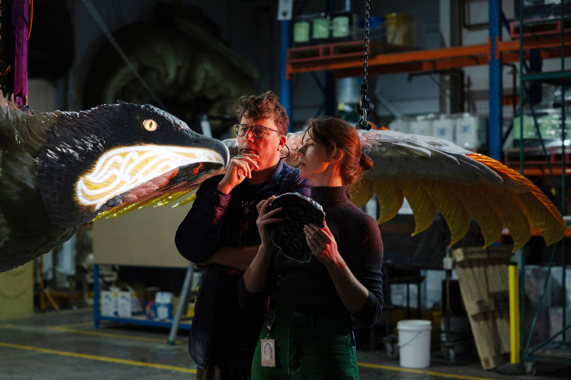 Manu Muramura at Wellington Airport